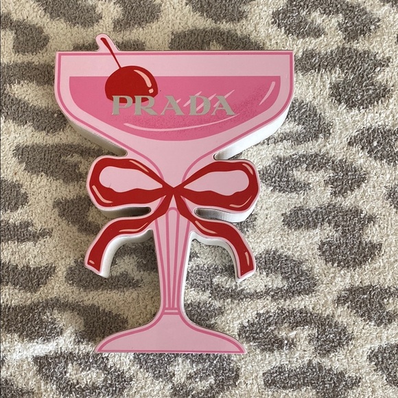 Prada | Accents | Prada Pink Cocktail Wall Art | Poshmark